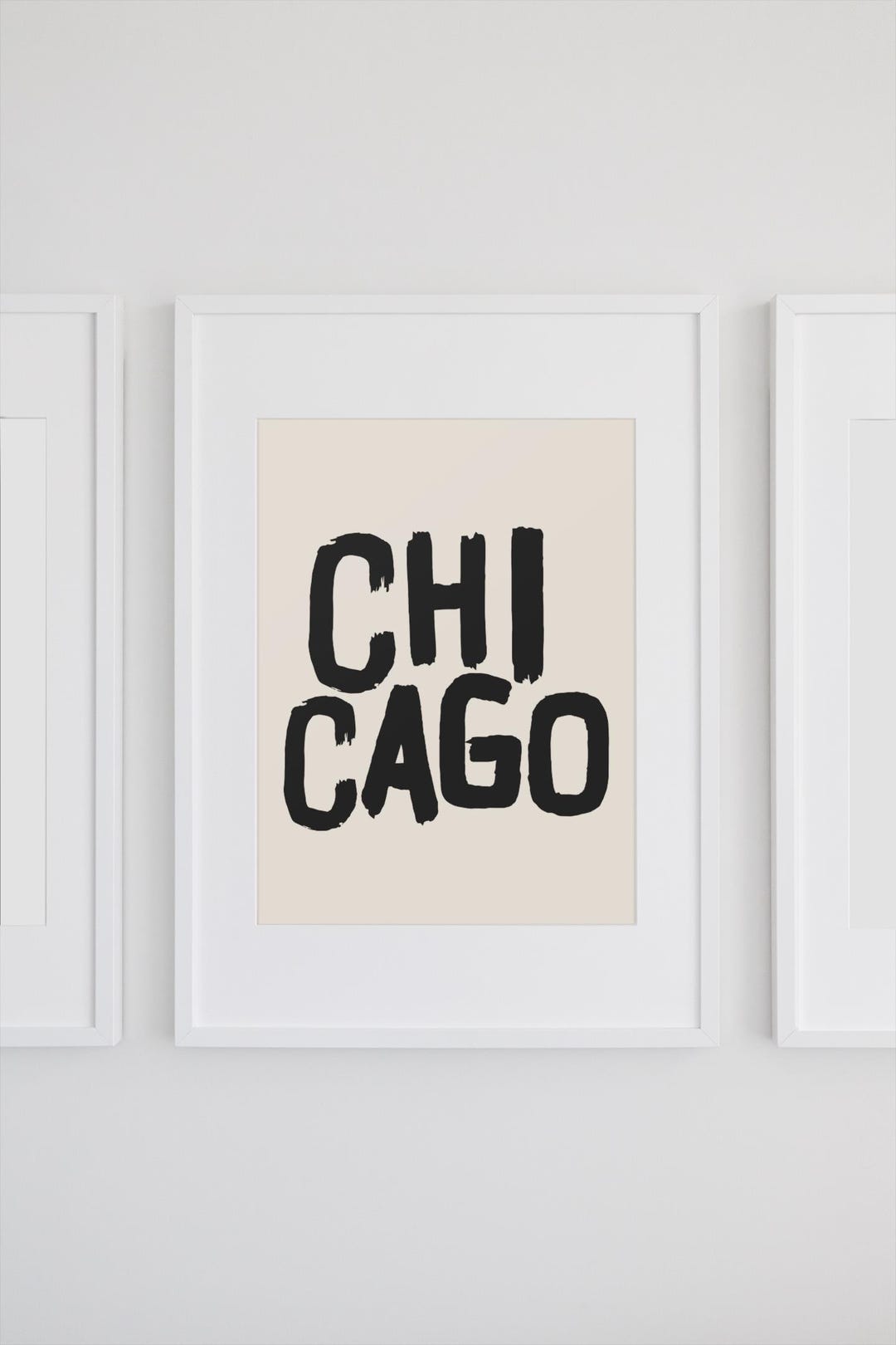 Chicago Art Print, Chicago City Print, Modern Minimalist Chicago Wall ...