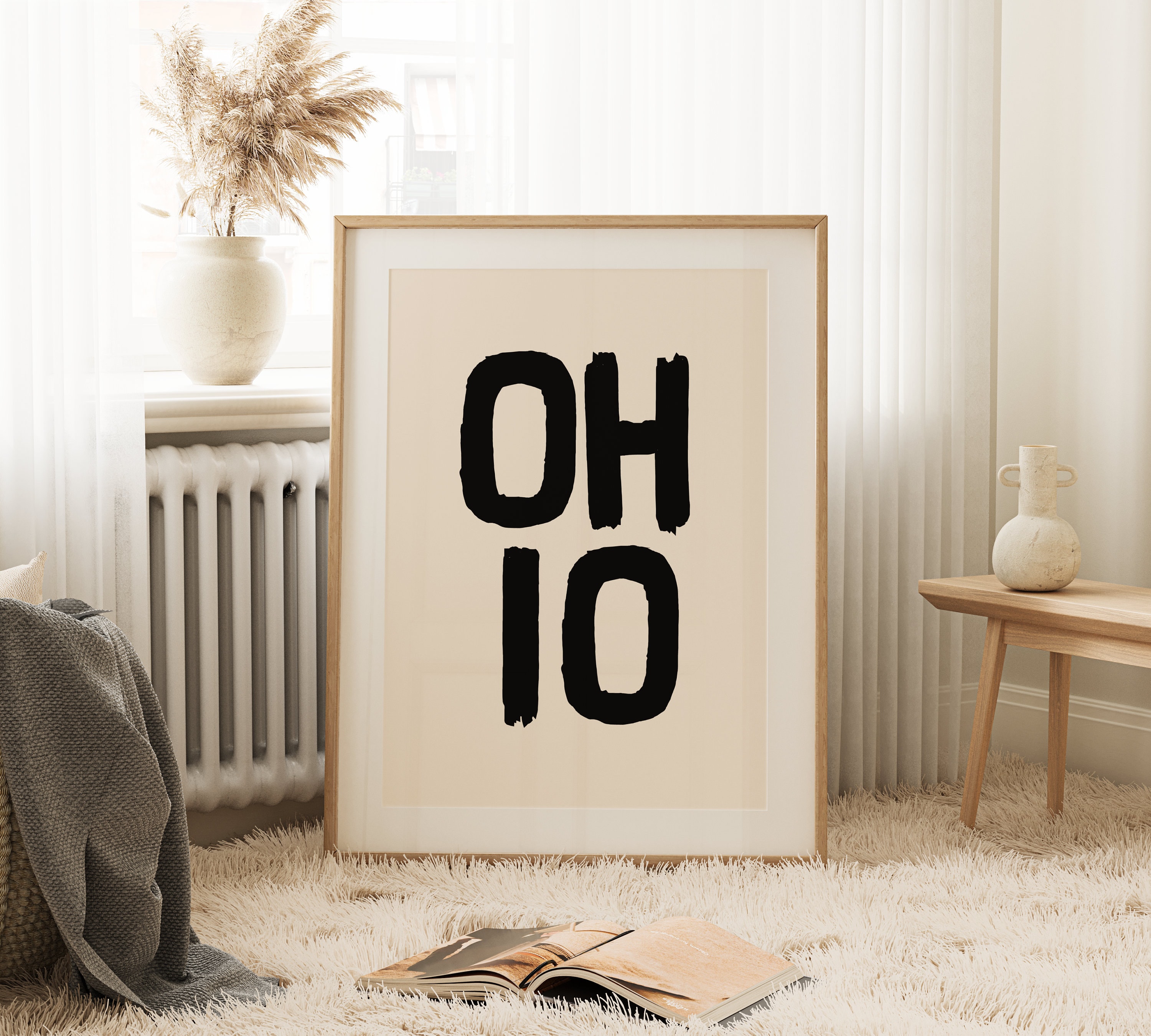 Ohio State Print, Ohio Art Print, Ohio Wall Art, Ohio Digital Download ...