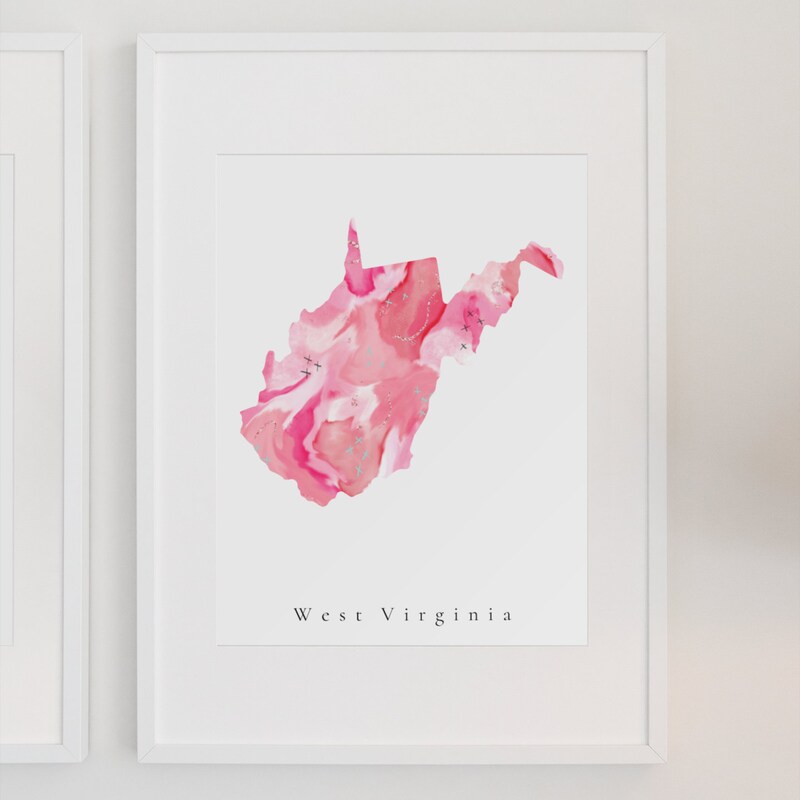 West Virginia Print - Etsy