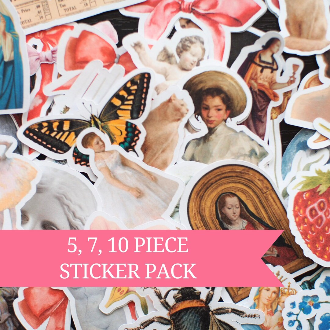 Coquette Sticker Pack, Coquette Journal Sticker Pack, Travelers ...