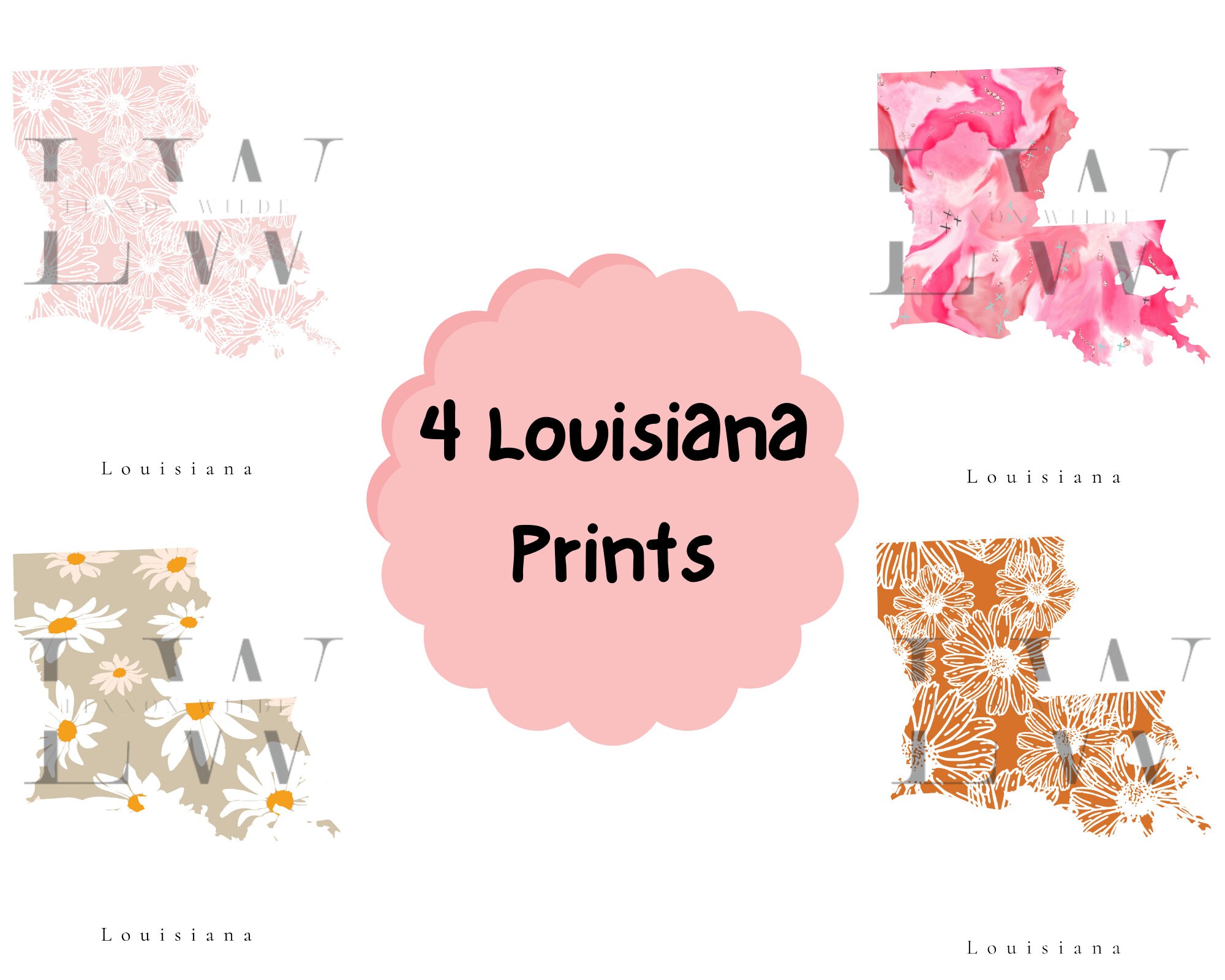 Louisiana Gallery Wall Art, Gallery Art Pack, 60+ Images Gallery Wall ...