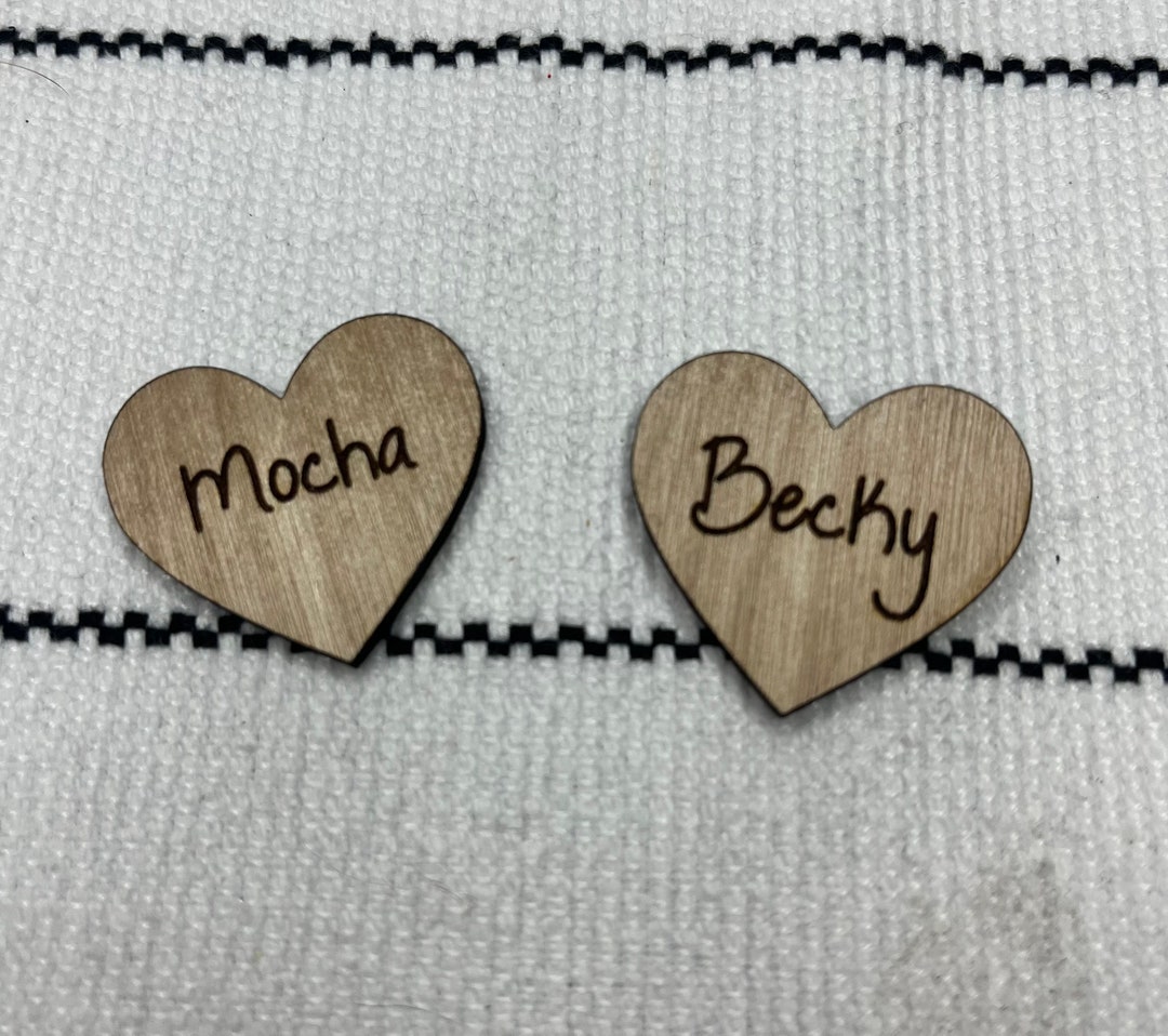 Engraved Wood Hearts , Hearts for Family Tree, Extra Hearts, Laser ...
