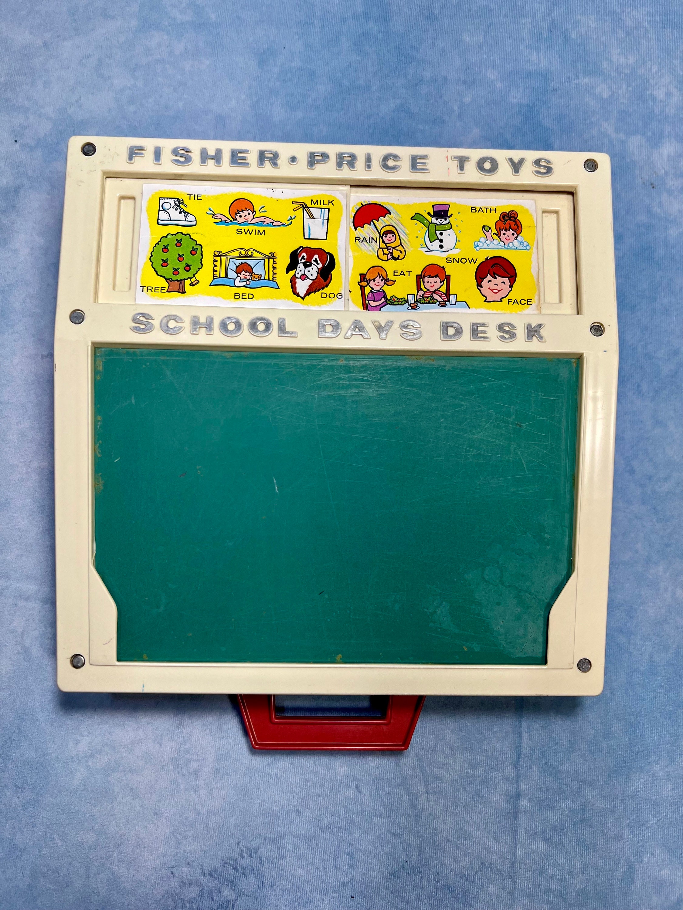 Vintage Fisher Price School Days Desk With Stencils - Etsy
