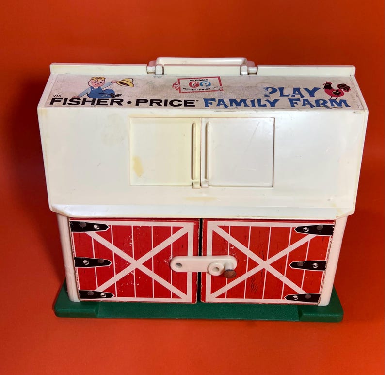 Vintage Fisher Price Little People Barn Set - Etsy