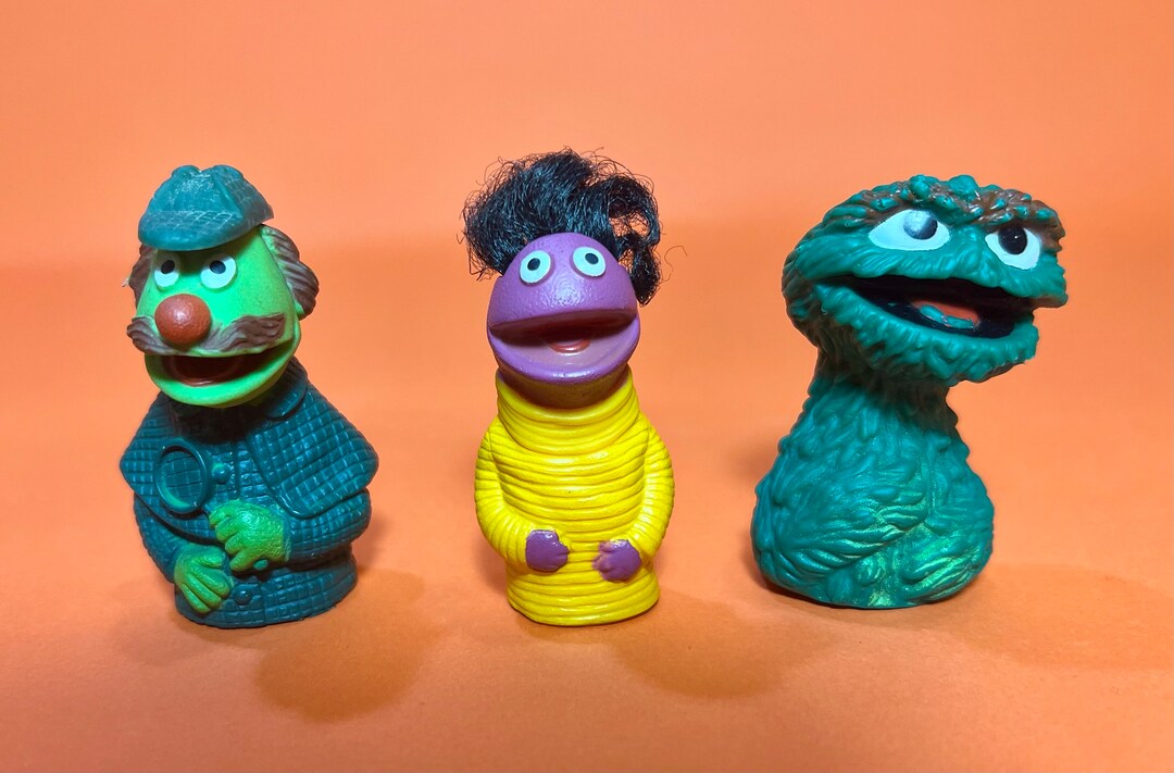 Vintage 1970s Muppets Inc. Sesame Street Finger Puppets - Etsy
