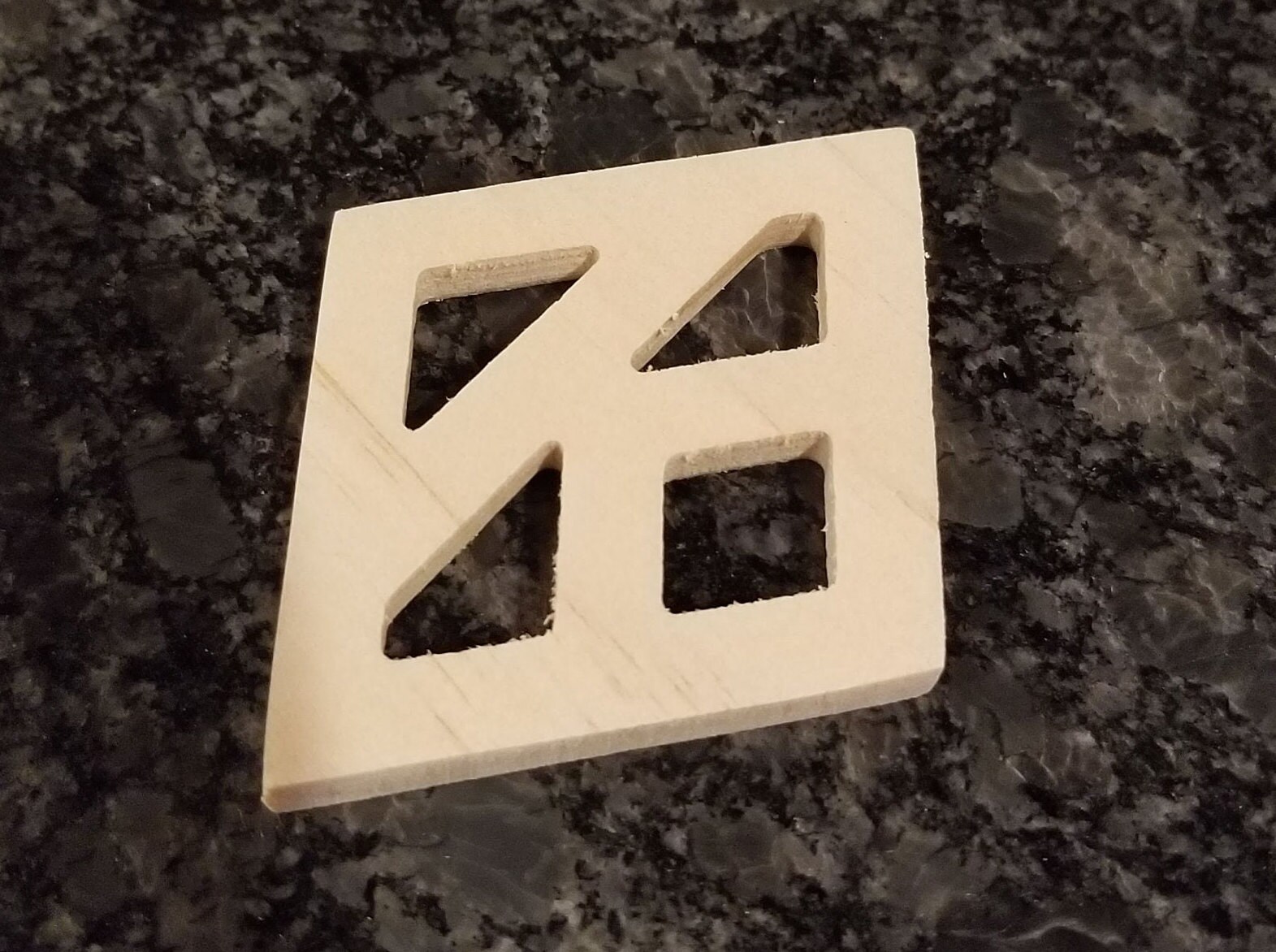 Nupe - Diamond K -wood Letter - Etsy