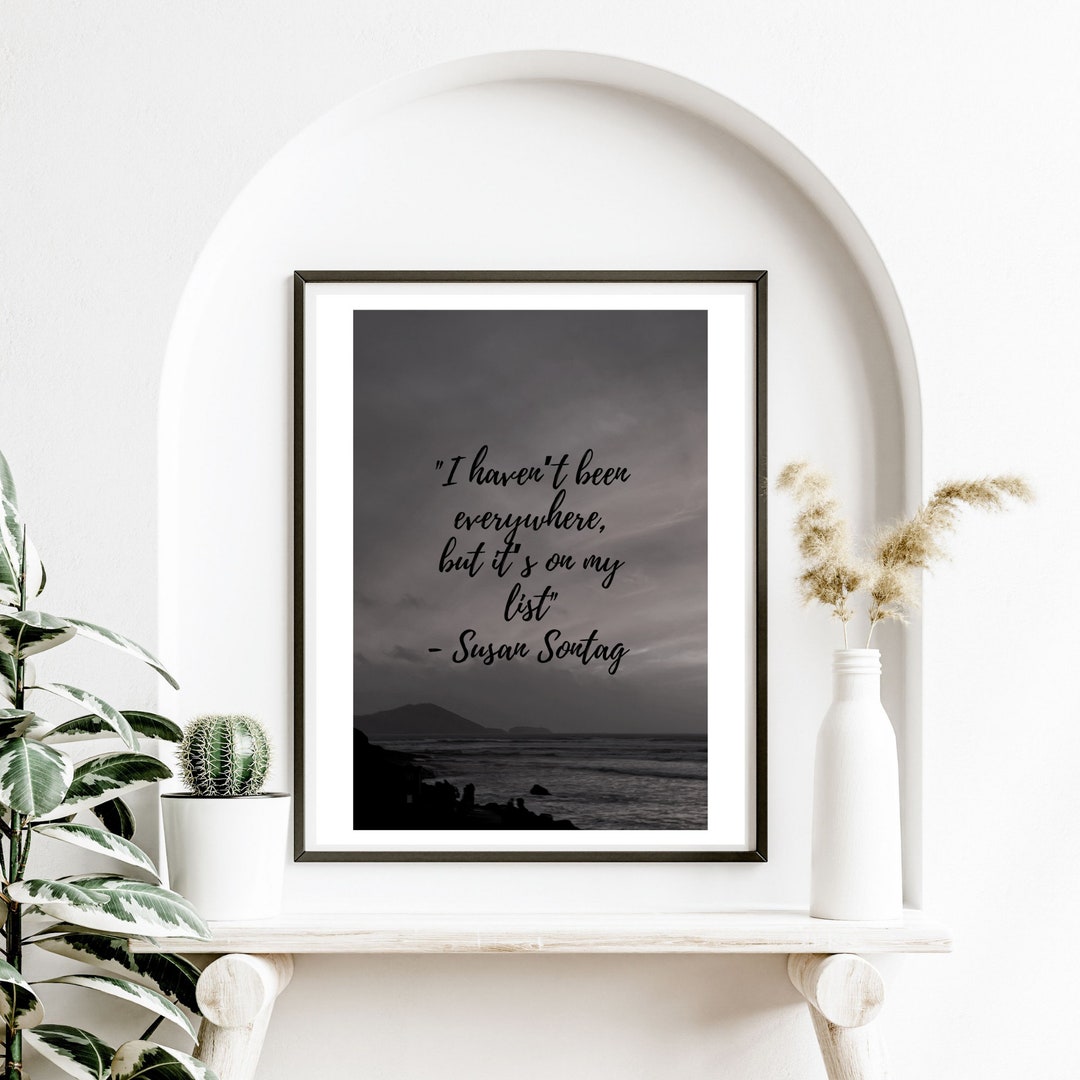 Travel Quote Poster, Travel Quote Print, Wall Art Print, Ocean Wave ...