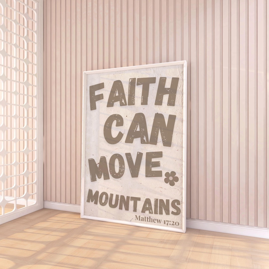 Modern Christian Wall Art Christian Home Decor Bible Verse Printable ...