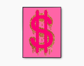 Money Preppy Print - Etsy