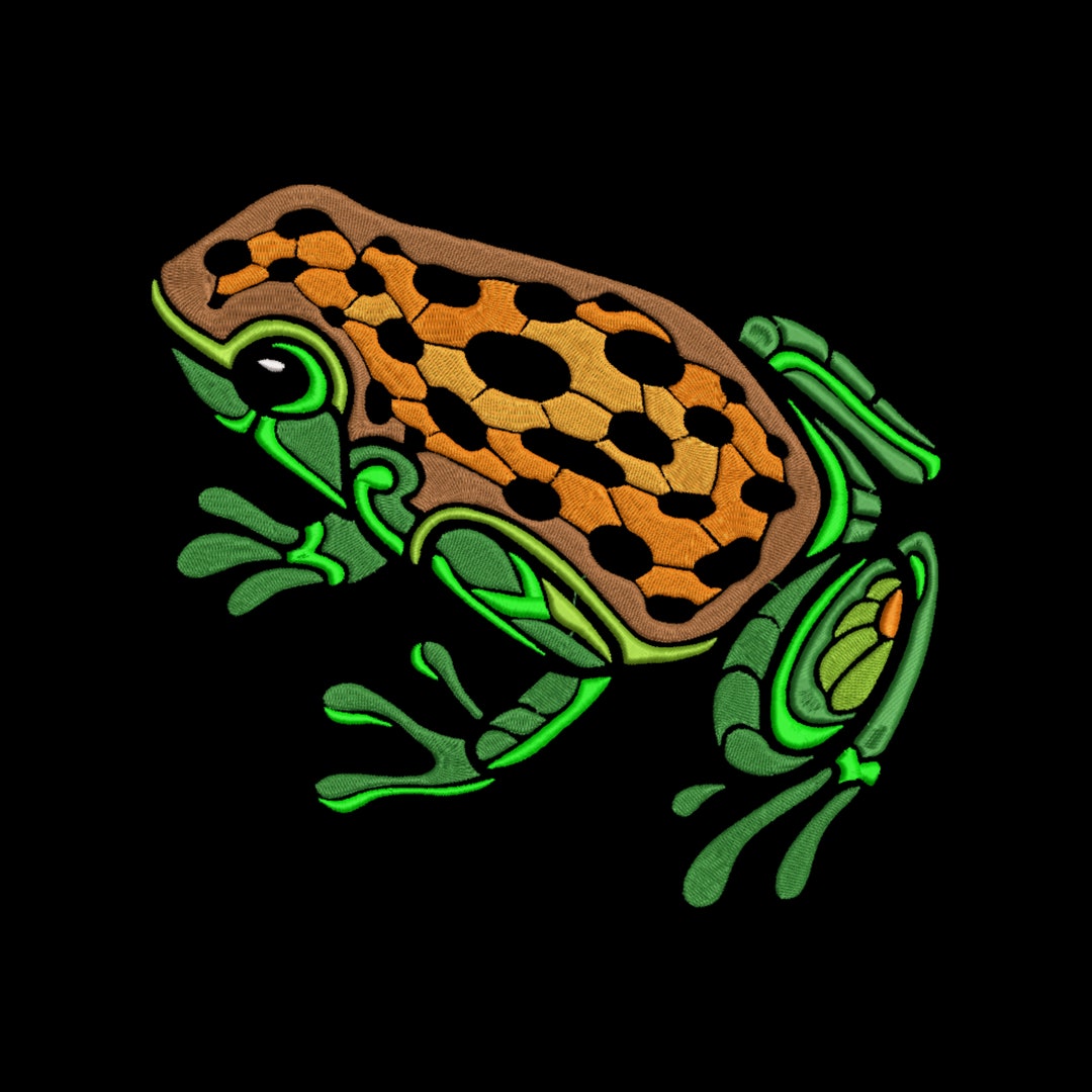 Tribal Frog Machine Embroidery Design | Tribal Art Lover Gift | Shirt ...