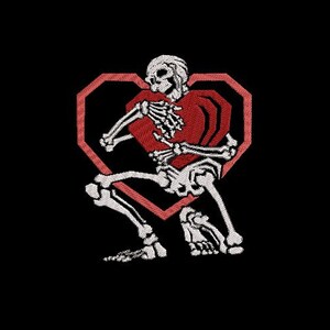 SKELETON HUGGING A HEART Valentine's Day Machine - Etsy