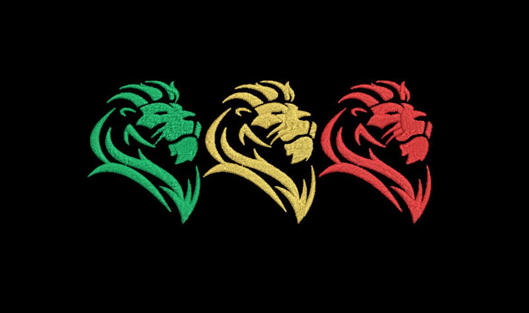 Juneteenth Tree Lions Machine Embroidery Design in Retro - Etsy