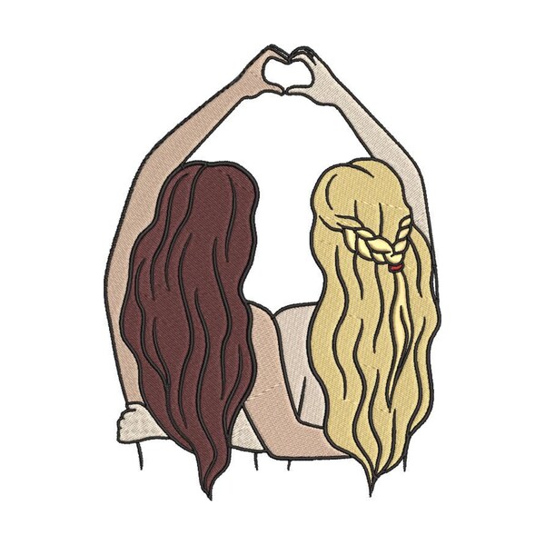 Friends Embroidery - Etsy