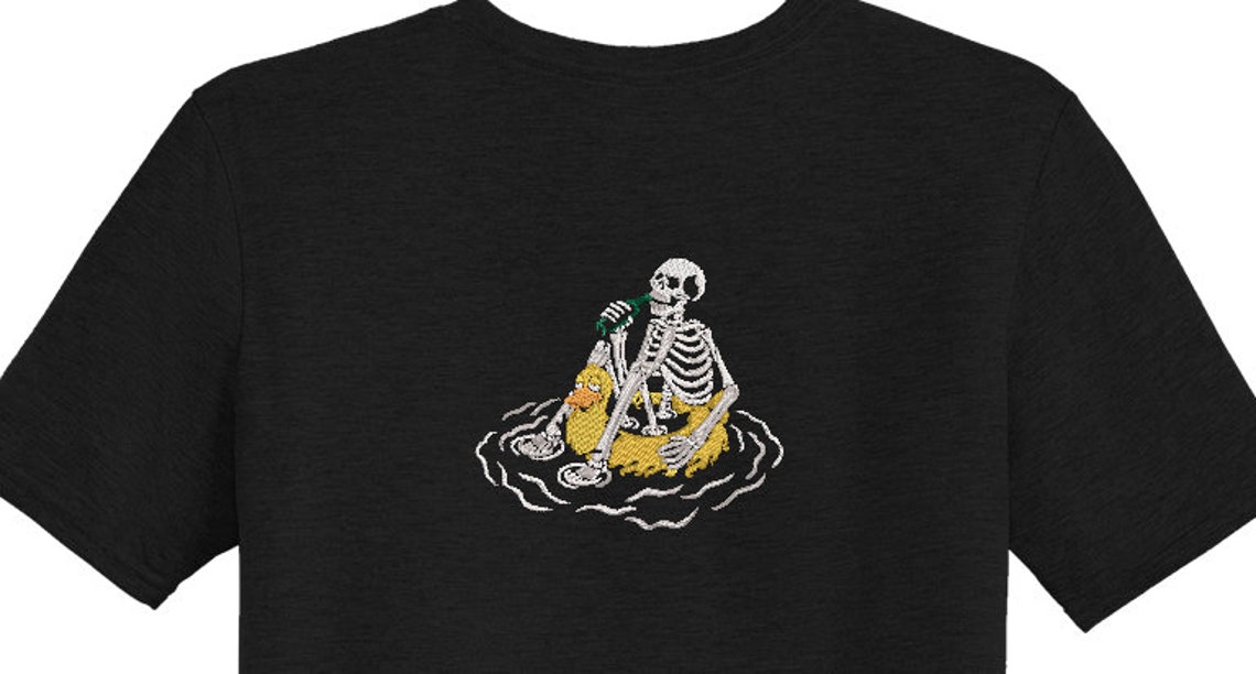 SKELETON ON VACATION Halloween Funny Skeleton Machine - Etsy