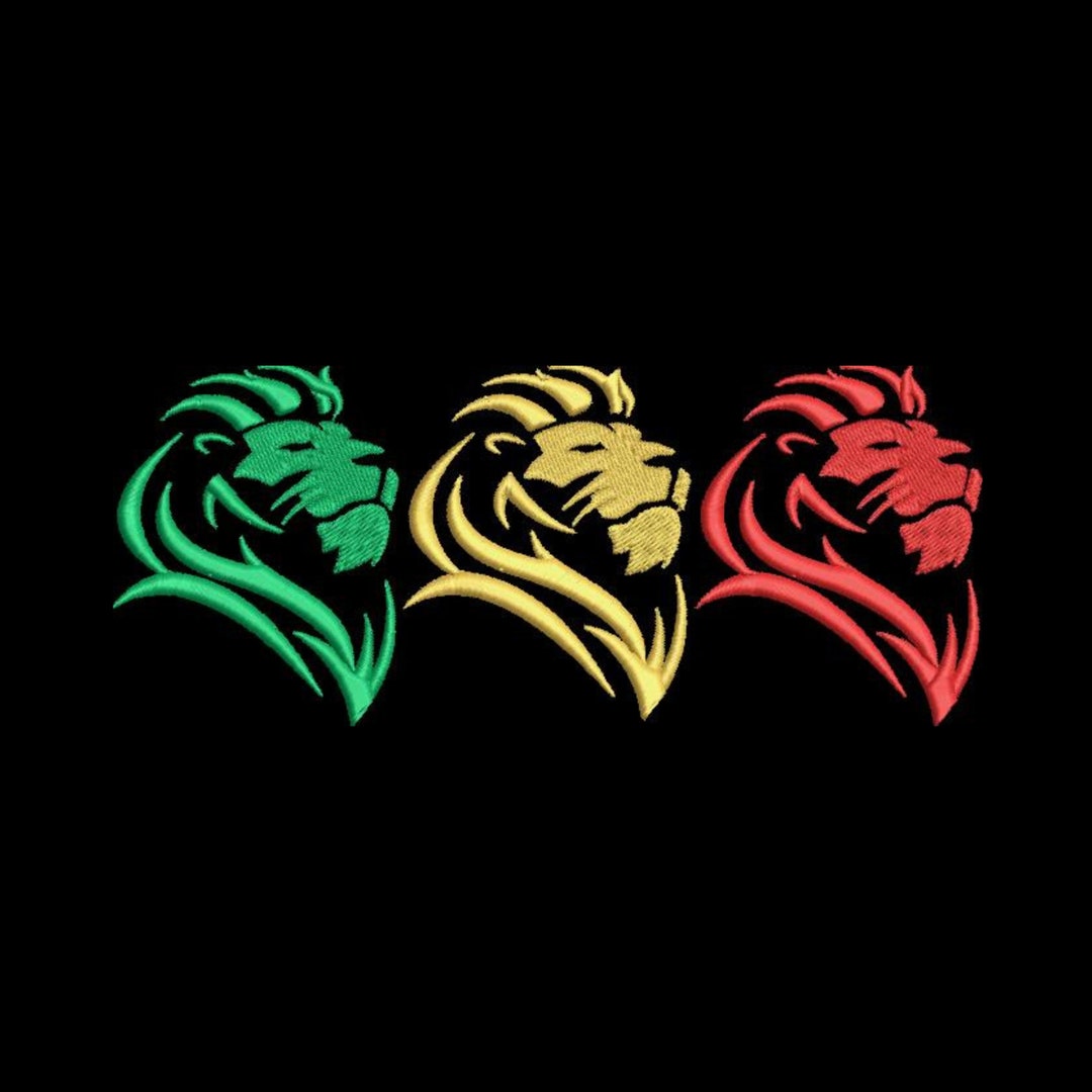 Juneteenth Tree Lions Machine Embroidery Design in Retro Style, 1865 ...