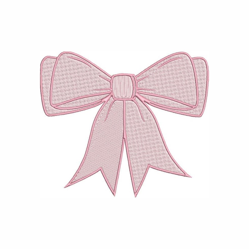 Bow Embroidery Design - Etsy