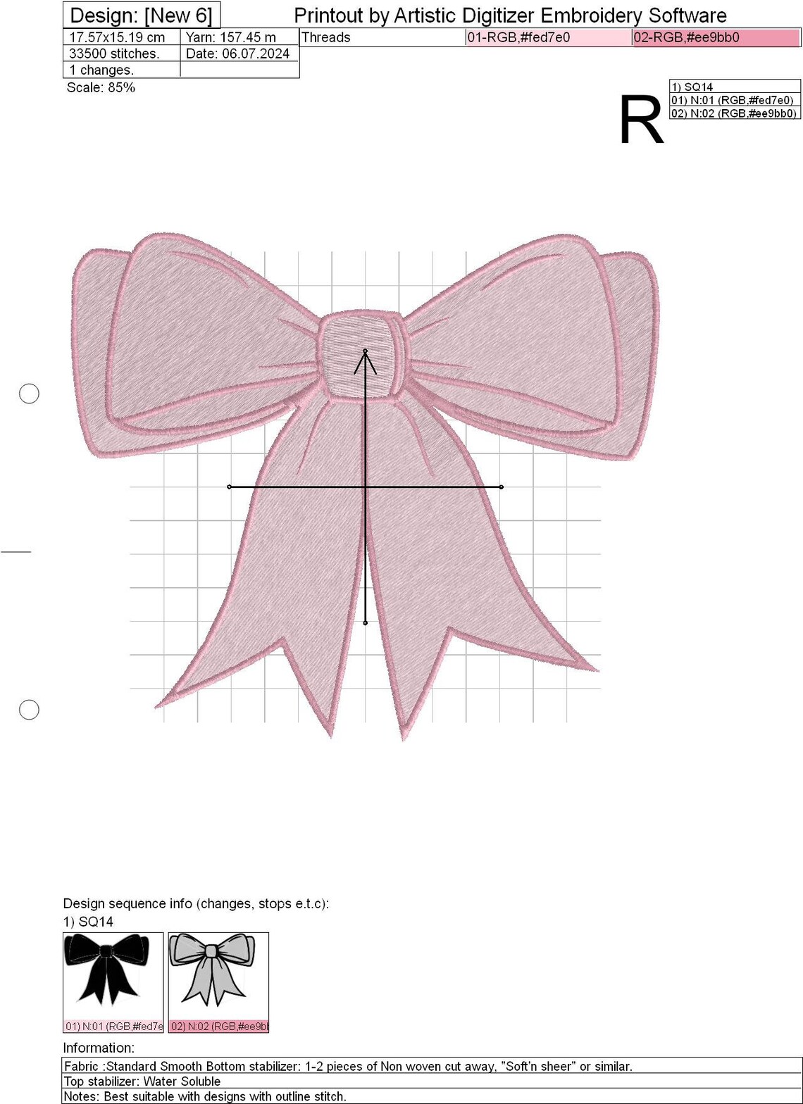 Pink Bow Machine Embroidery Design | Trendy Coquette Bow, Baby Girl ...