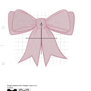 Pink Bow Machine Embroidery Design | Trendy Coquette Bow, Baby Girl ...