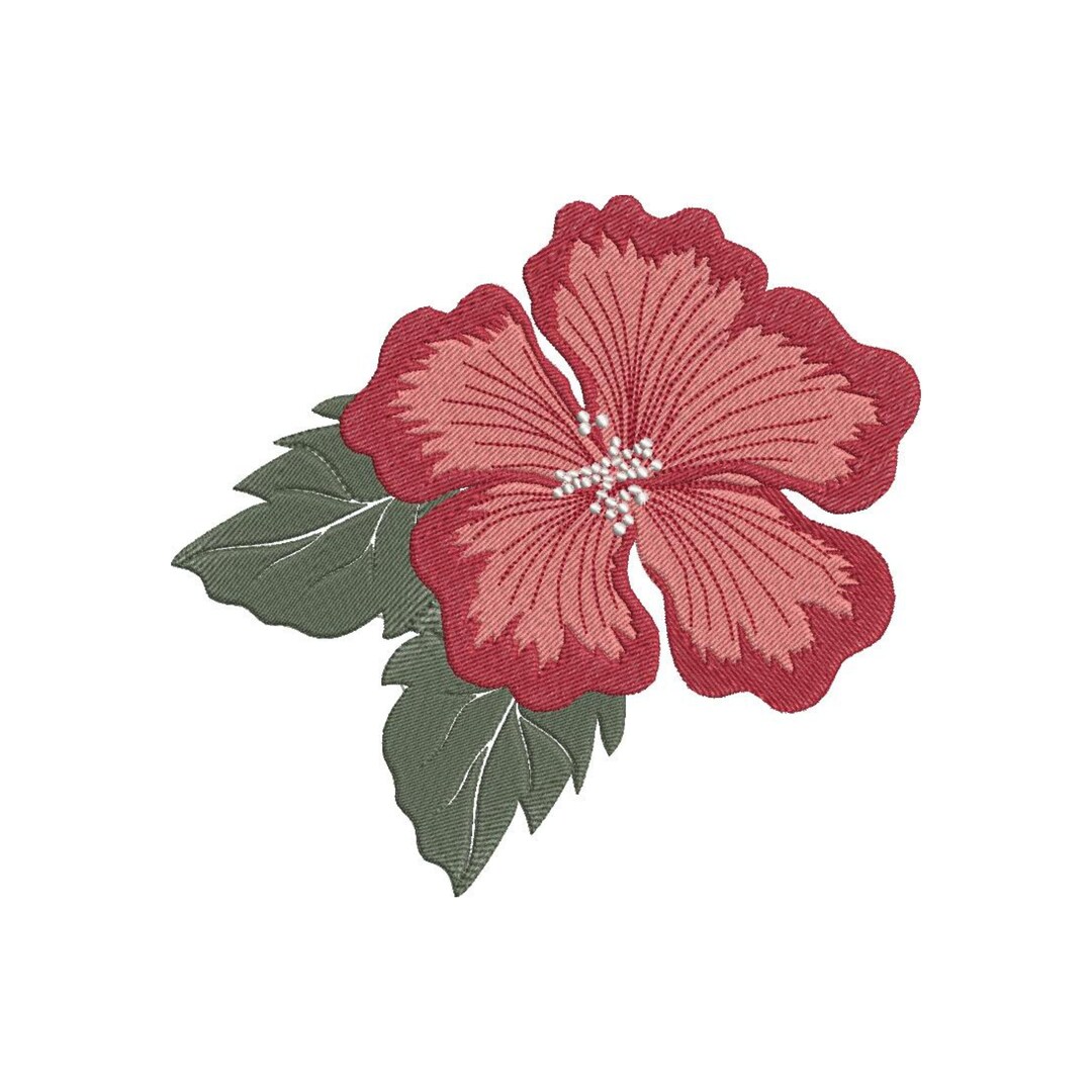 HELLO SUMMER Hibiscus Hawaii Embroidery Design, Hawaii Embroidery ...