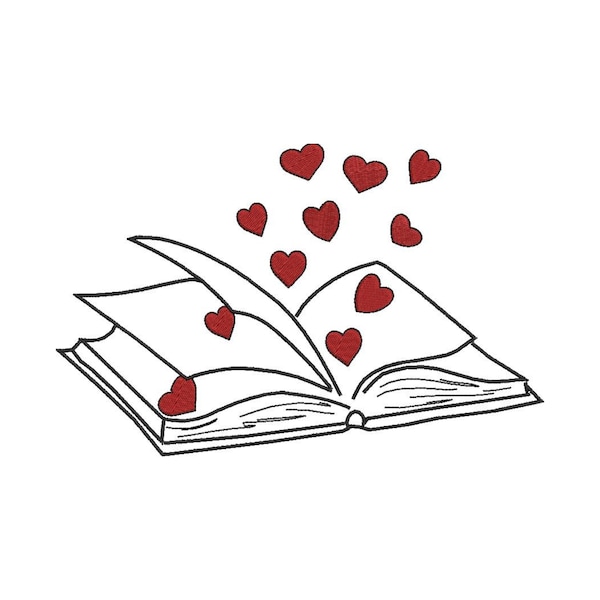 Open Book Applique - Etsy