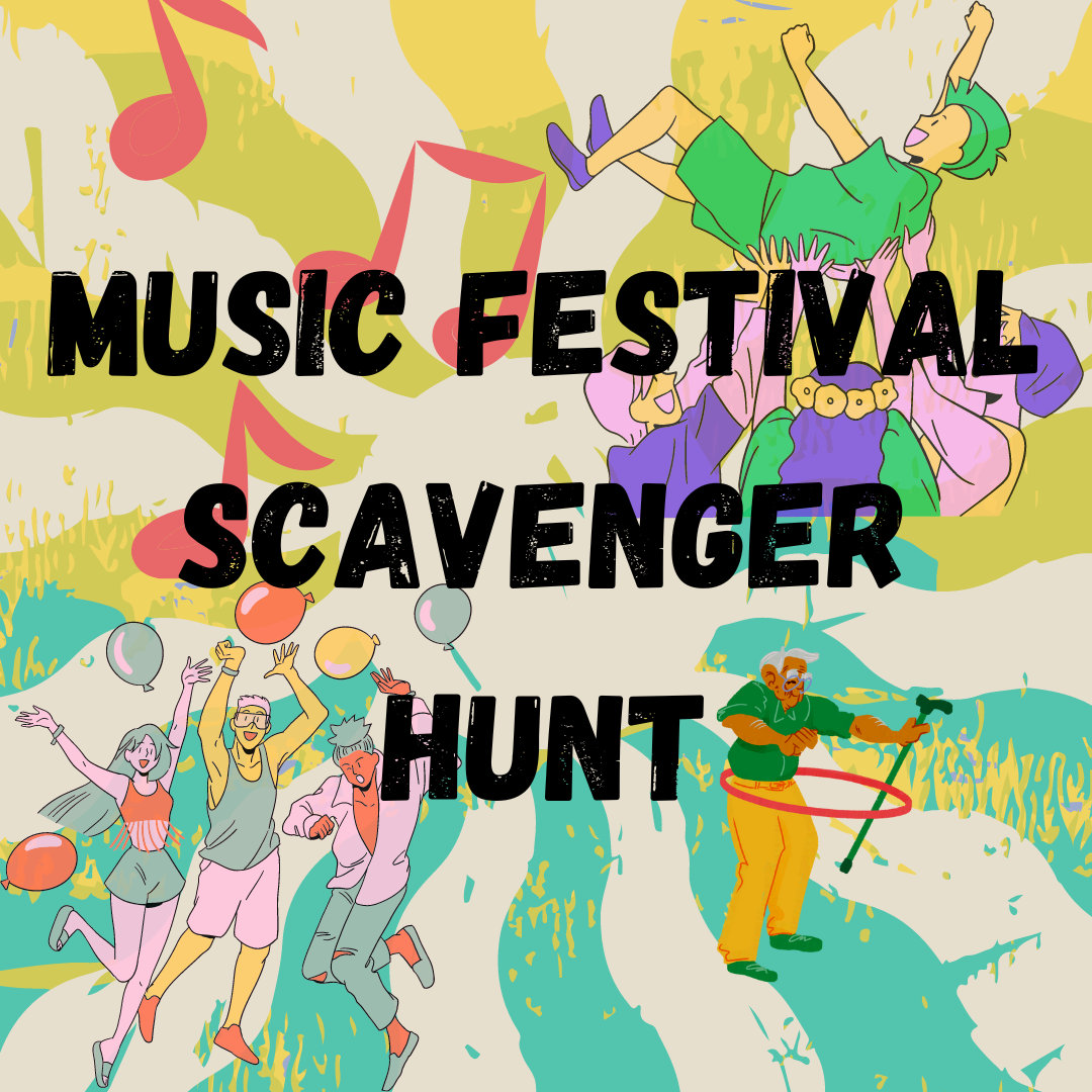 Music Festival Scavenger Hunt, Printable Party Game, Full Page or Half ...