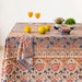 Indian Block Print Tablecloth, Cotton Floral Table Cover, French ...