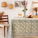 Sage Green Floral Tablecloth, Block Printed Tablecloth, Cotton Table ...