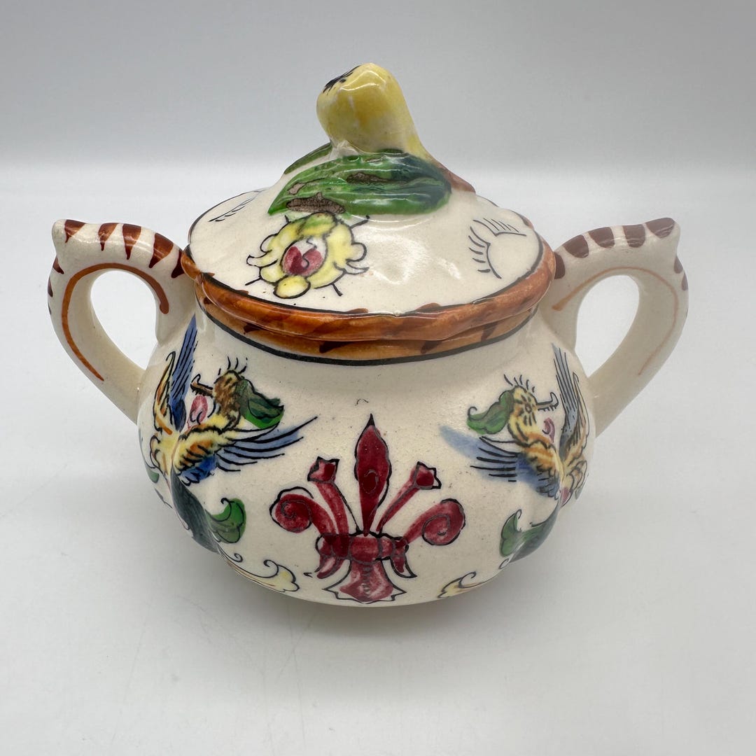 Morikin Ware Lidded Sugar Bowl, Made in Occupied Japan - Etsy