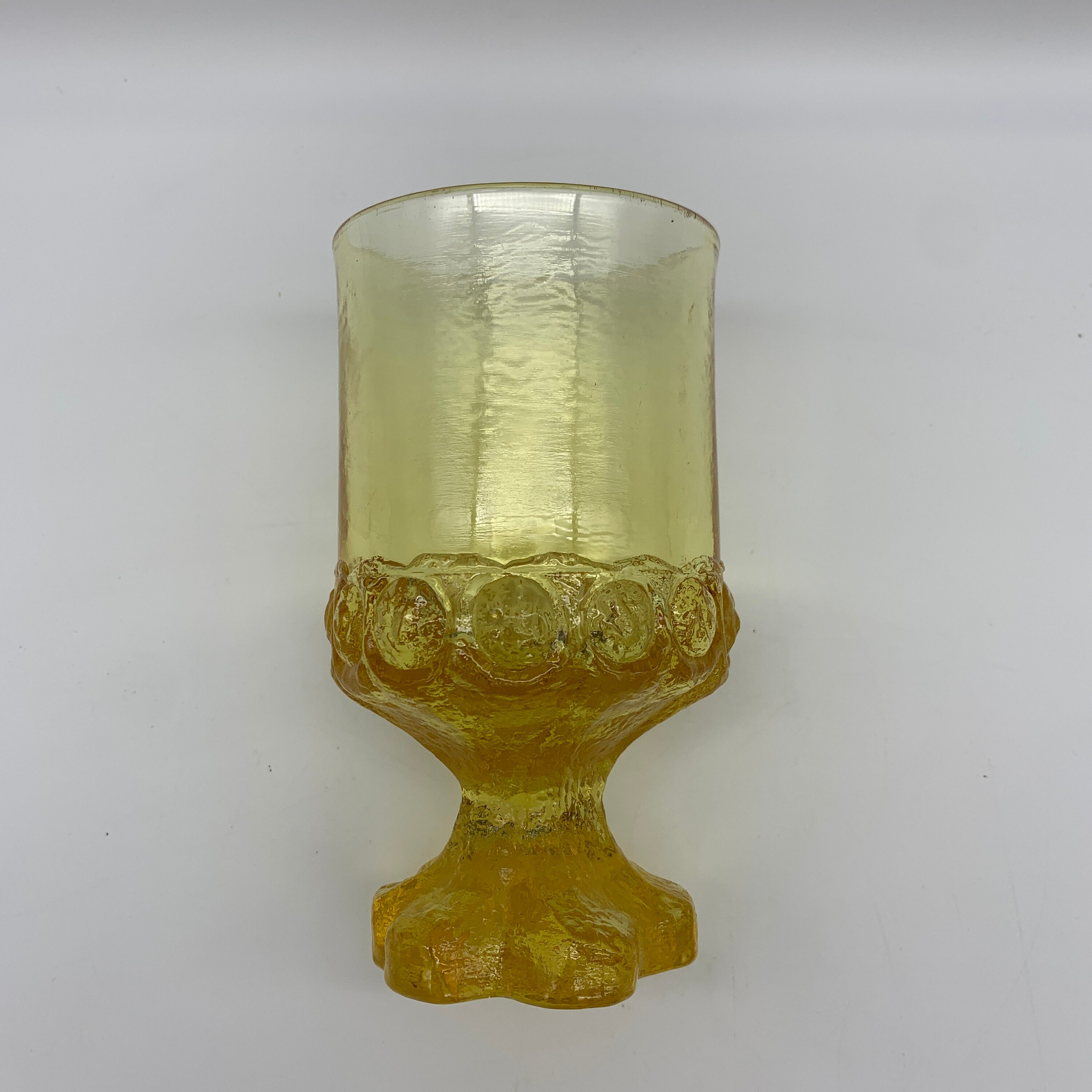 1960s Tiffin Franciscan Footed Madeira Cornsilk Yellow Drinking Glass ...