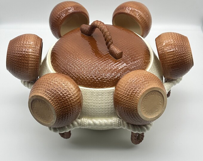 Sittre Ceramic Products Bowl, Soup or Chowder Tureen, Nautical Rope ...
