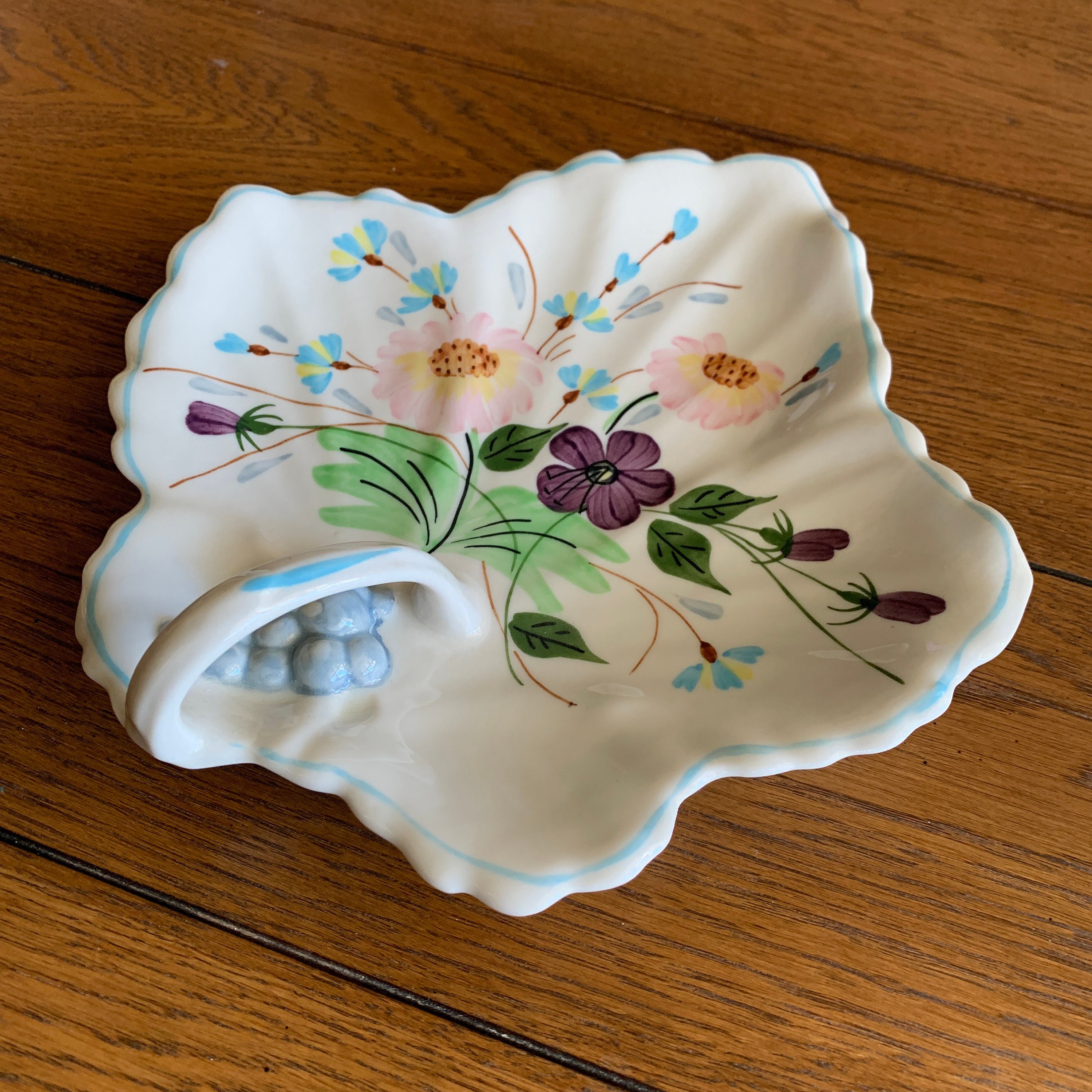 Blue Ridge Southern Pottery Hand Painted Underglaze Maple Tree Leaf ...