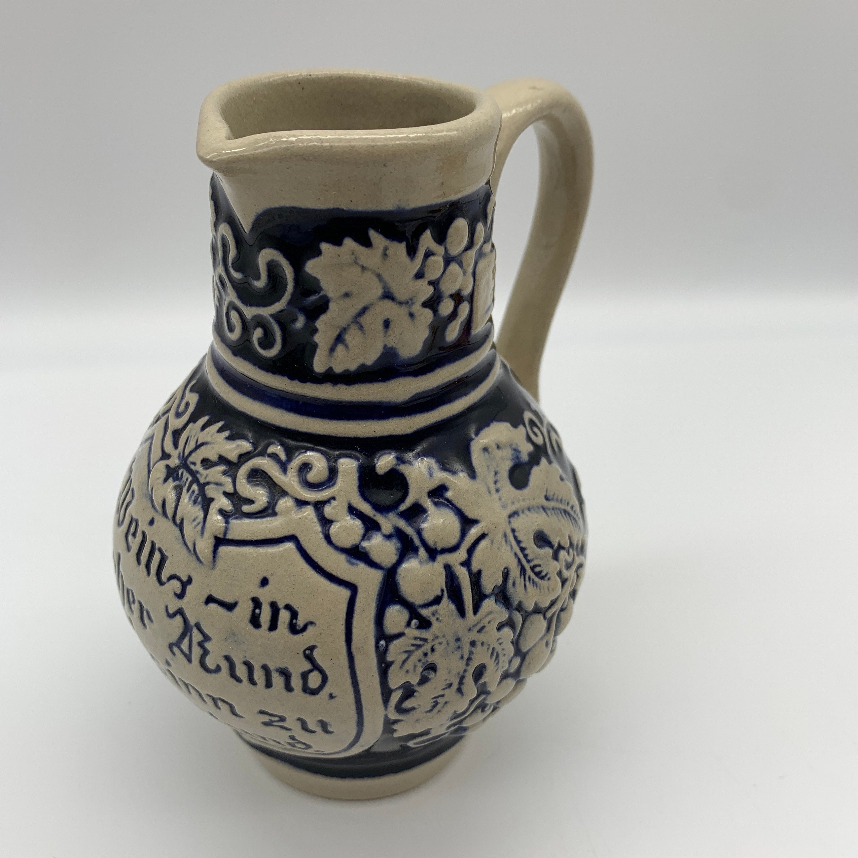 Gerz Wine Pitcher Staffel Stoneware, West Germany, Vintage, 5" Tall - Etsy