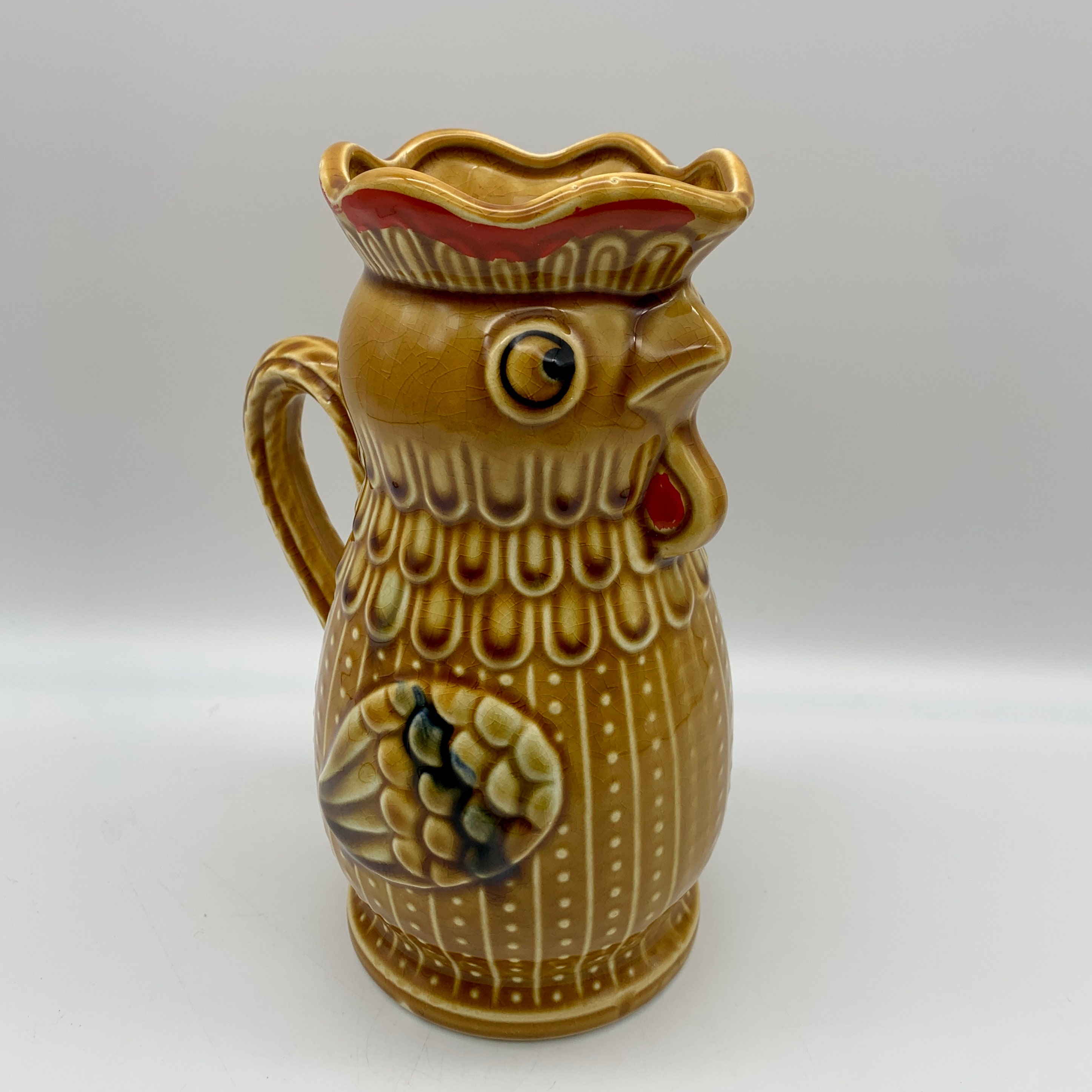 Kitschy Rooster Chicken/hen Pitcher/creamer 1940s - Etsy