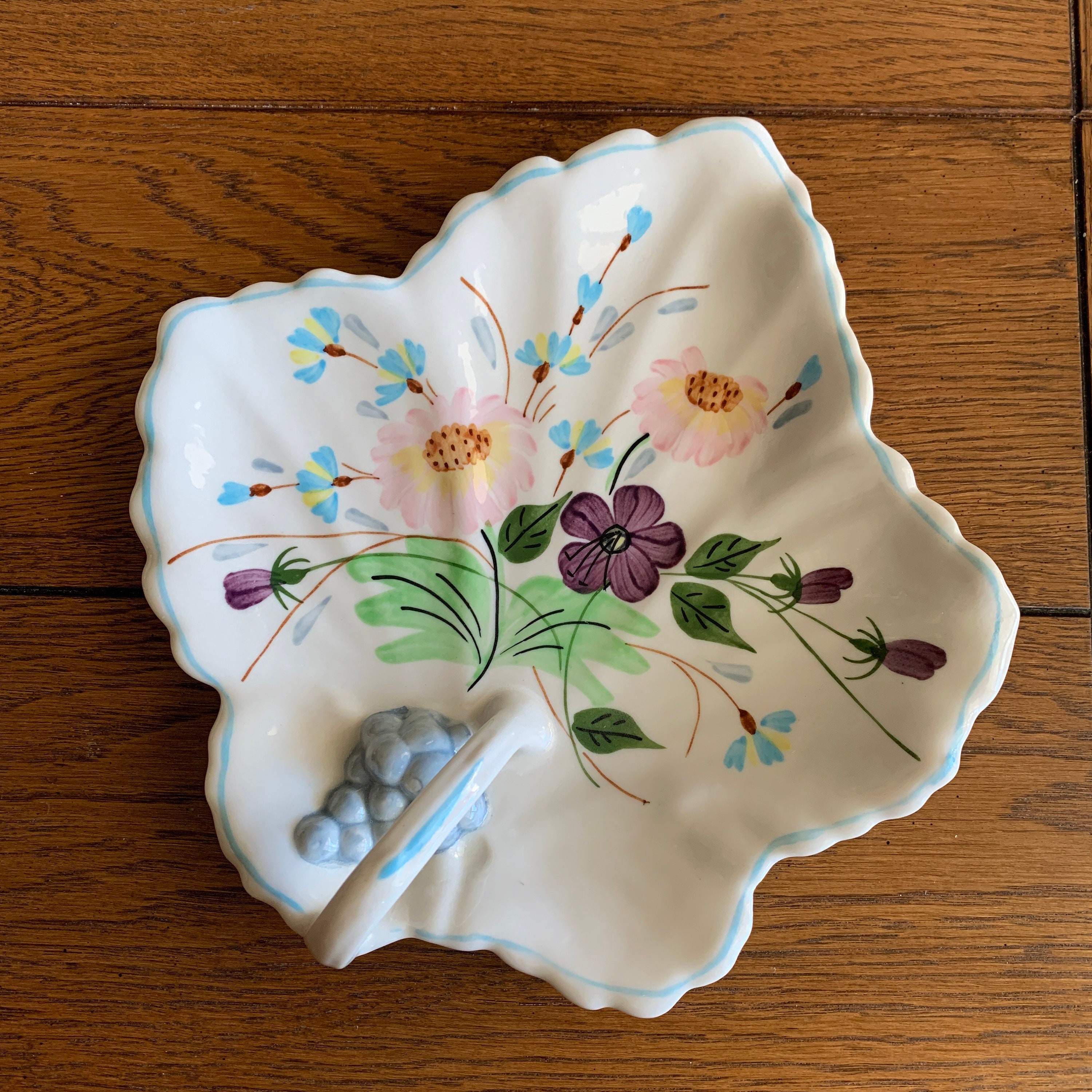 Blue Ridge Southern Pottery Hand Painted Underglaze Maple Tree Leaf ...