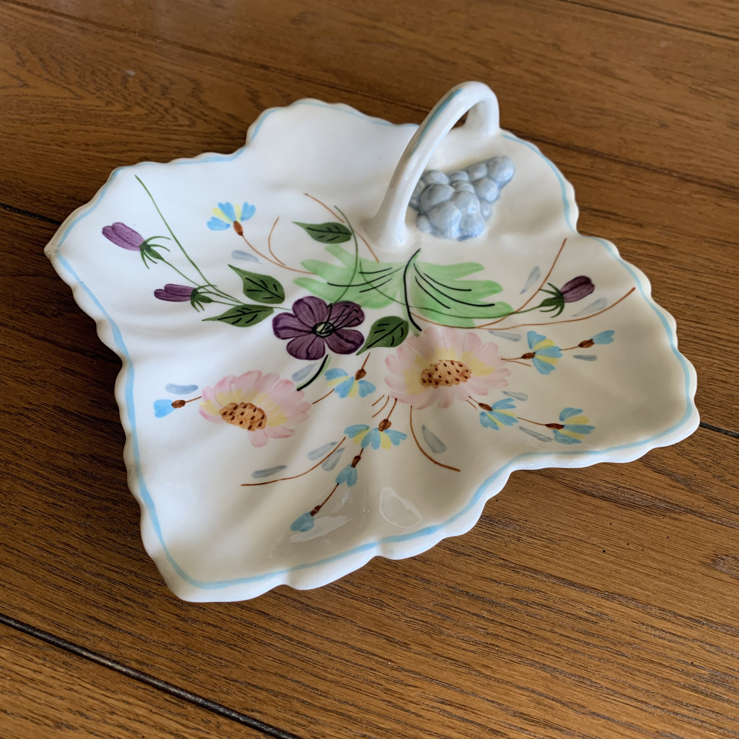 Blue Ridge Southern Pottery Hand Painted Underglaze Maple Tree Leaf ...