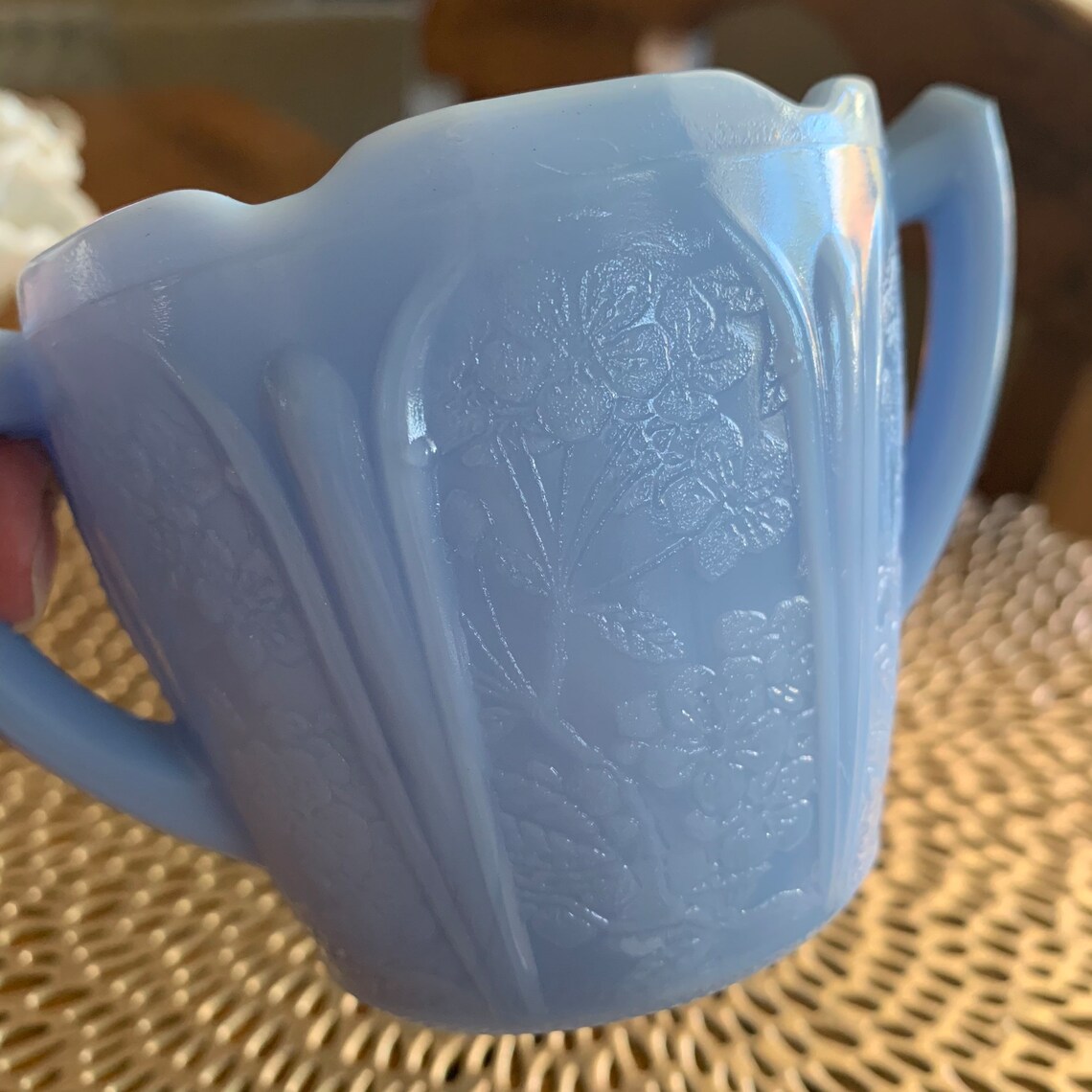 Vintage Jeannette Depression Glass Cherry Blossom Delphite - Etsy