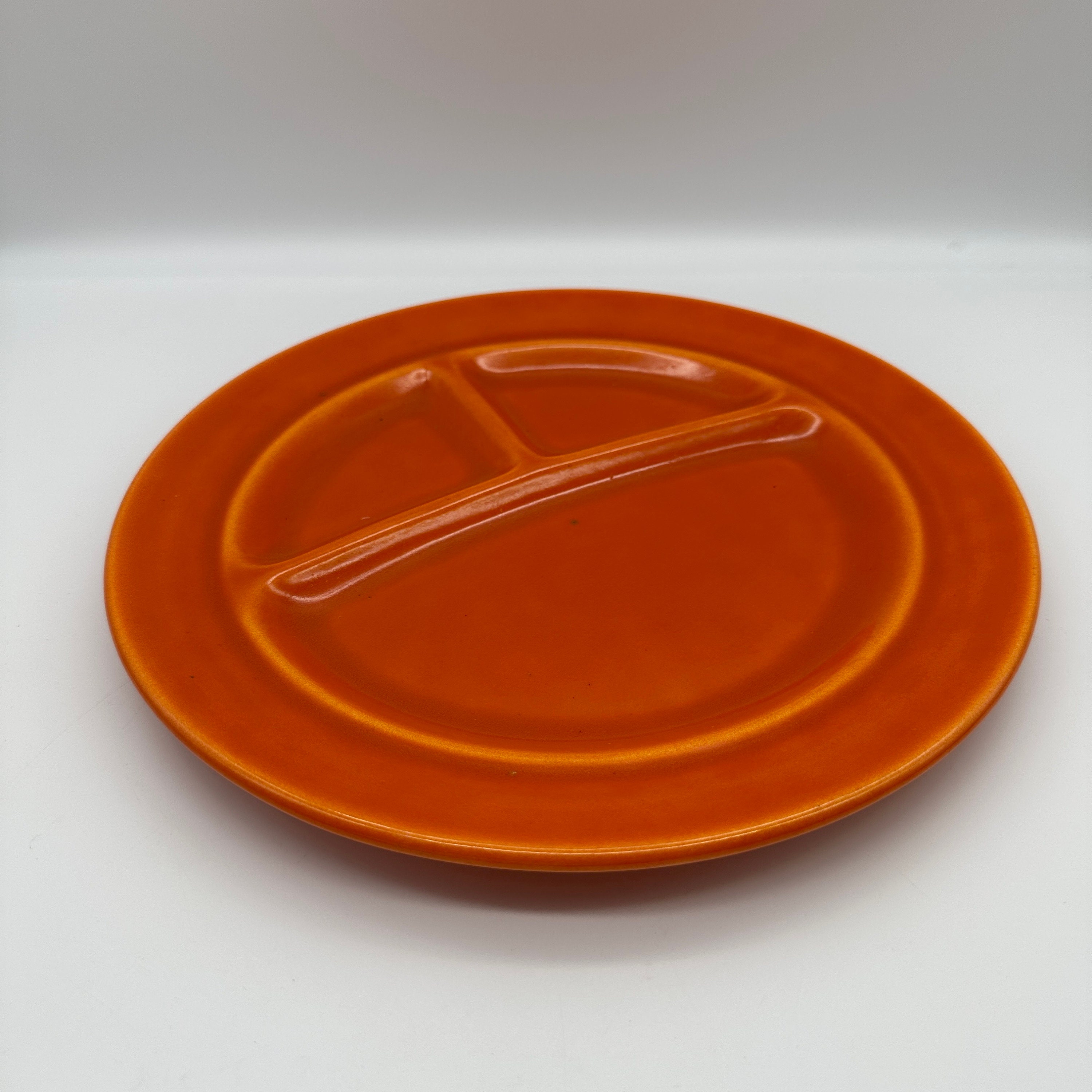 Uranium Glaze California Pottery Grill Plate/divided Plate, Vintage - Etsy