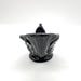 Boyd Art Glass Salt Cellar, Bird and Berry, Amethyst Black Glass - Etsy