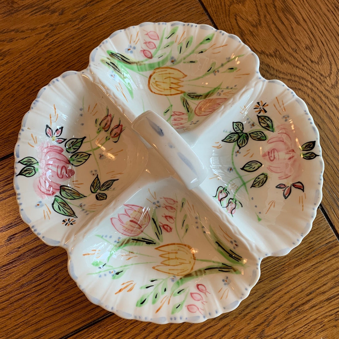 1940s Blue Ridge Southern Pottery Hand Painted Underglaze Pink 4 ...