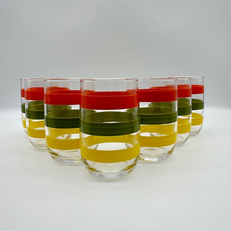 Striped Glasses - Etsy