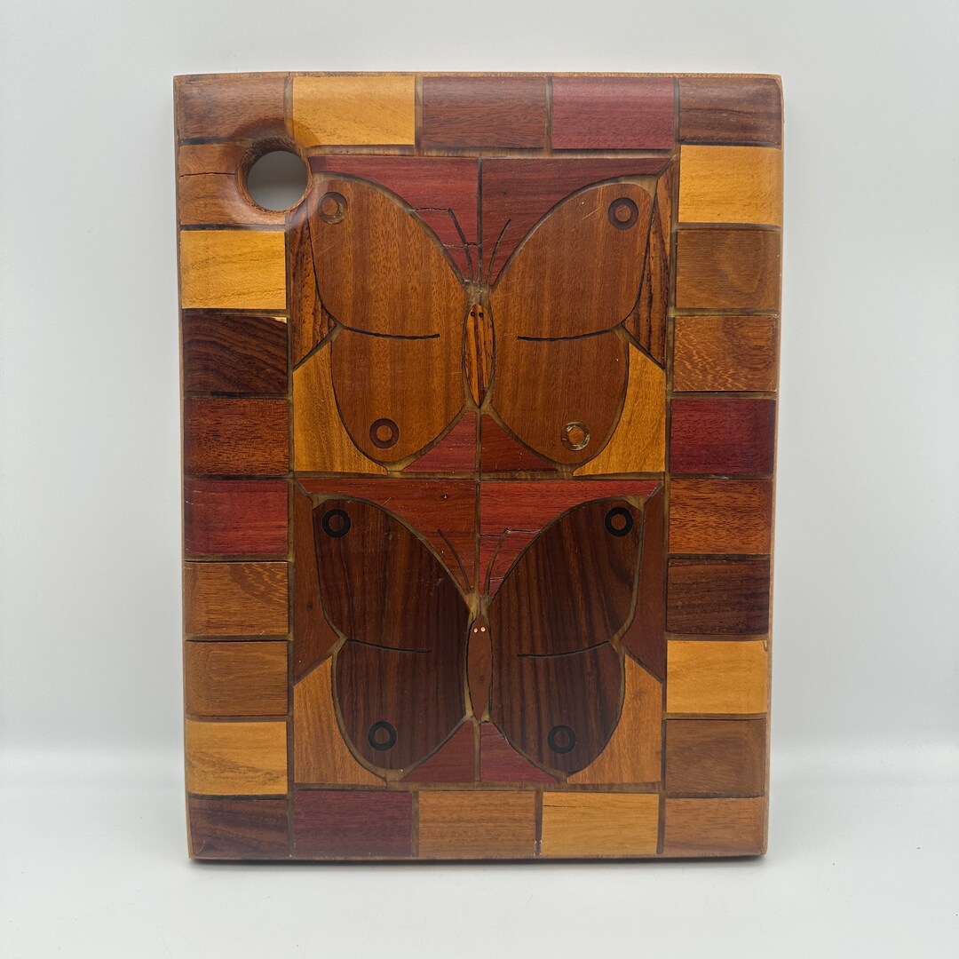 Butterfly Decorative Wood Cutting Board, Kitschy Wall Art - Etsy