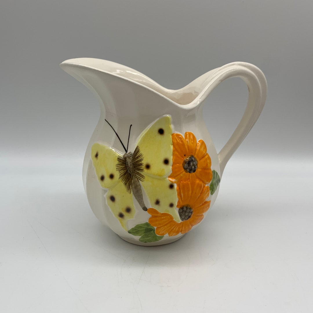 Butterfly Pitcher/creamer/vase, Kitschy Kitchen Decor, Small, 4 1/2 ...