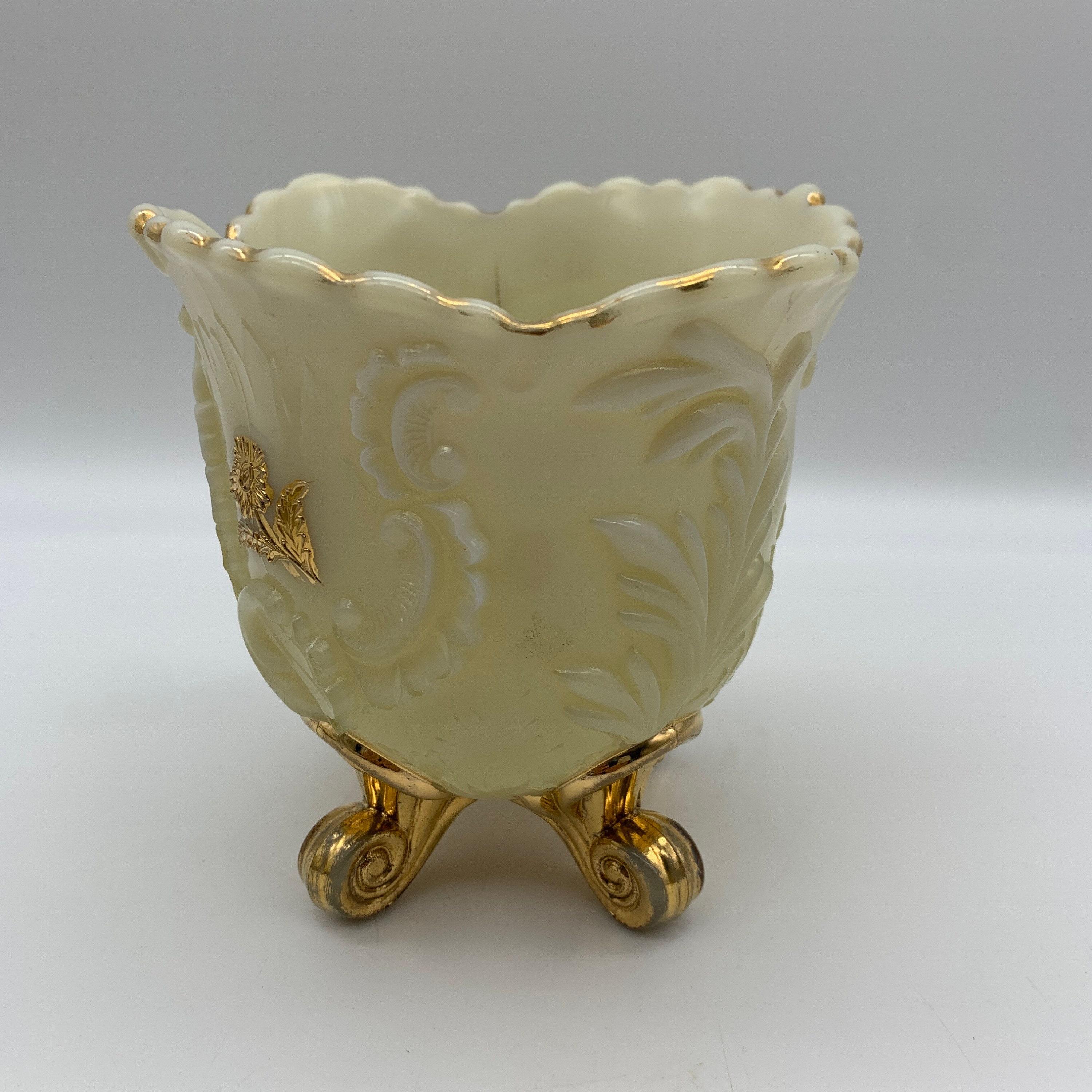 Louis XV Pattern by Northwood EAPG Footed Spooner With Gold - Etsy