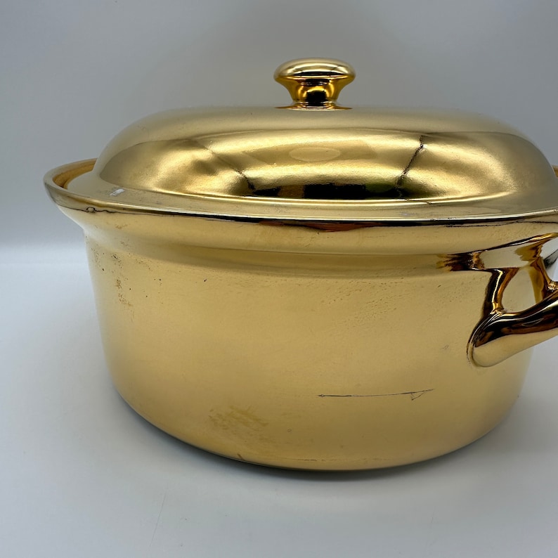 Hall China Co., Golden Glo 22K Covered Casserole, Oven Safe - Etsy