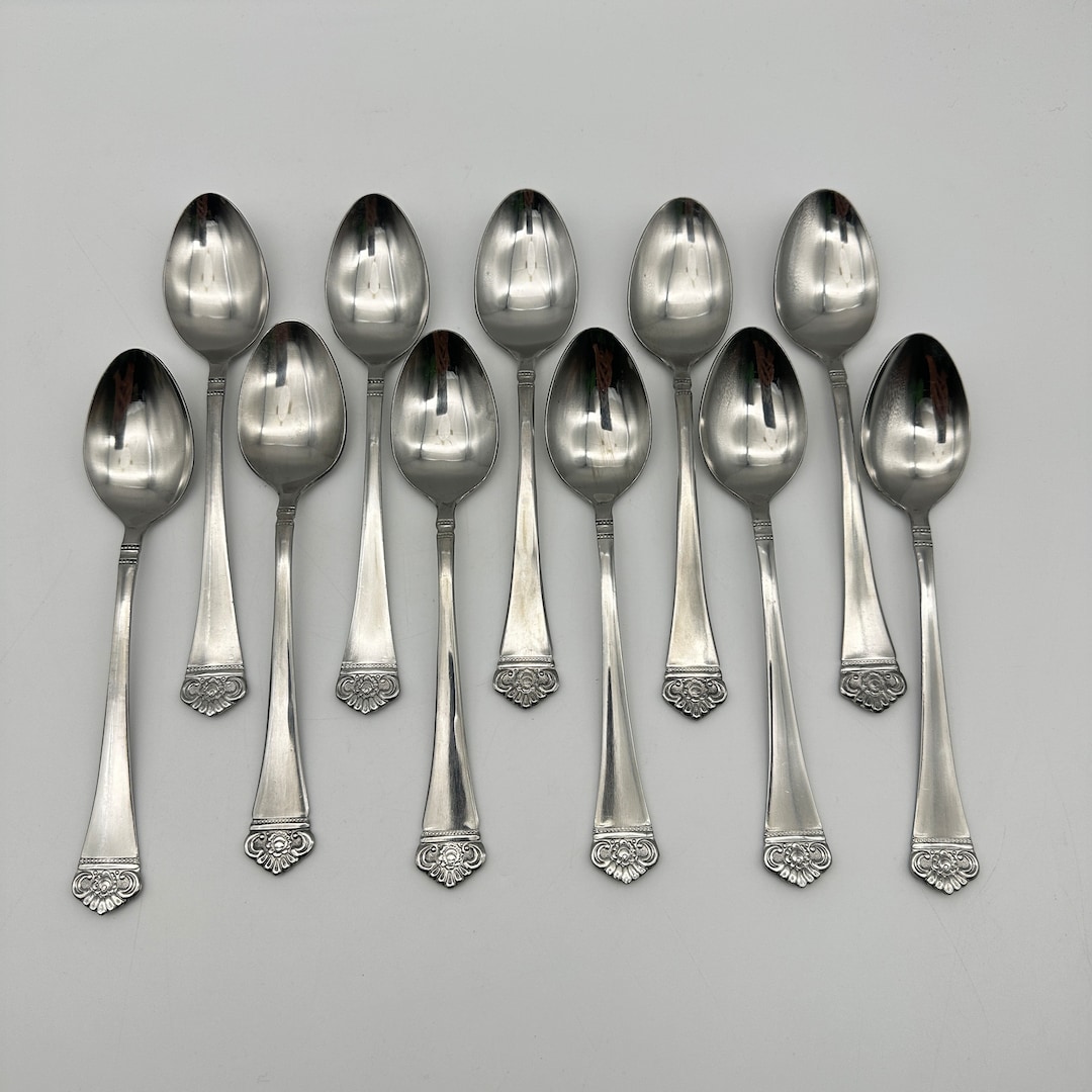 Ecko Eterna Classic Crest Pattern Silverware/flatware Tablespoons ...
