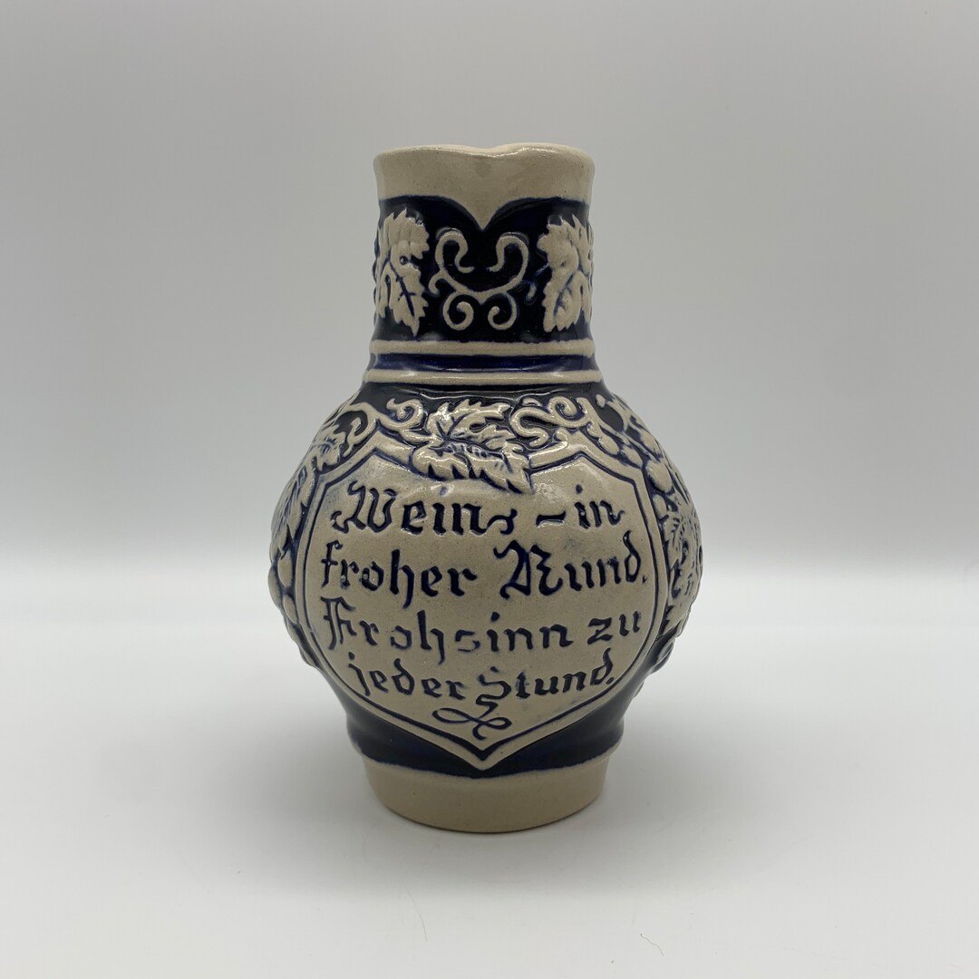 Gerz Wine Pitcher Staffel Stoneware, West Germany, Vintage, 5" Tall - Etsy