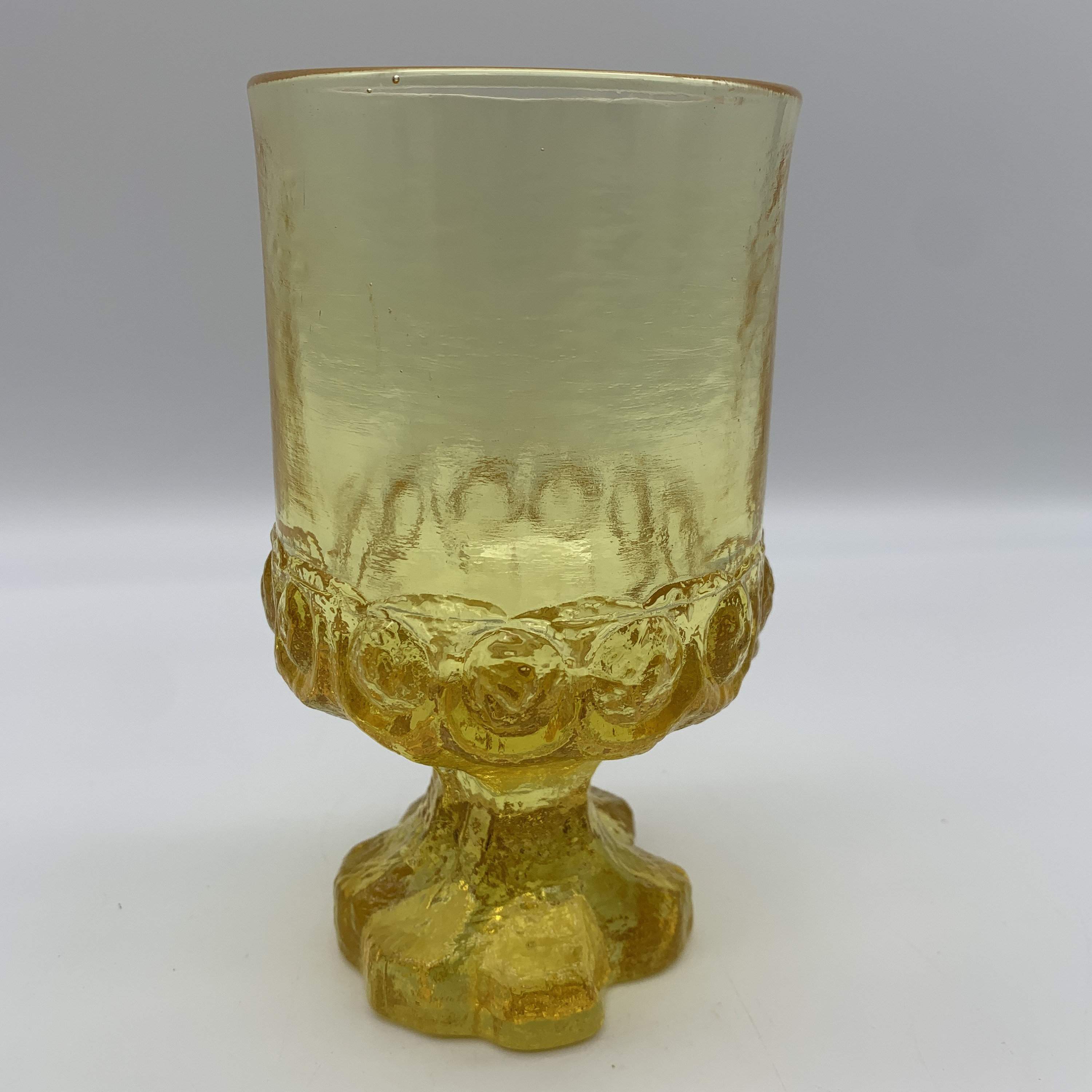 1960s Tiffin Franciscan Footed Madeira Cornsilk Yellow Drinking Glass ...
