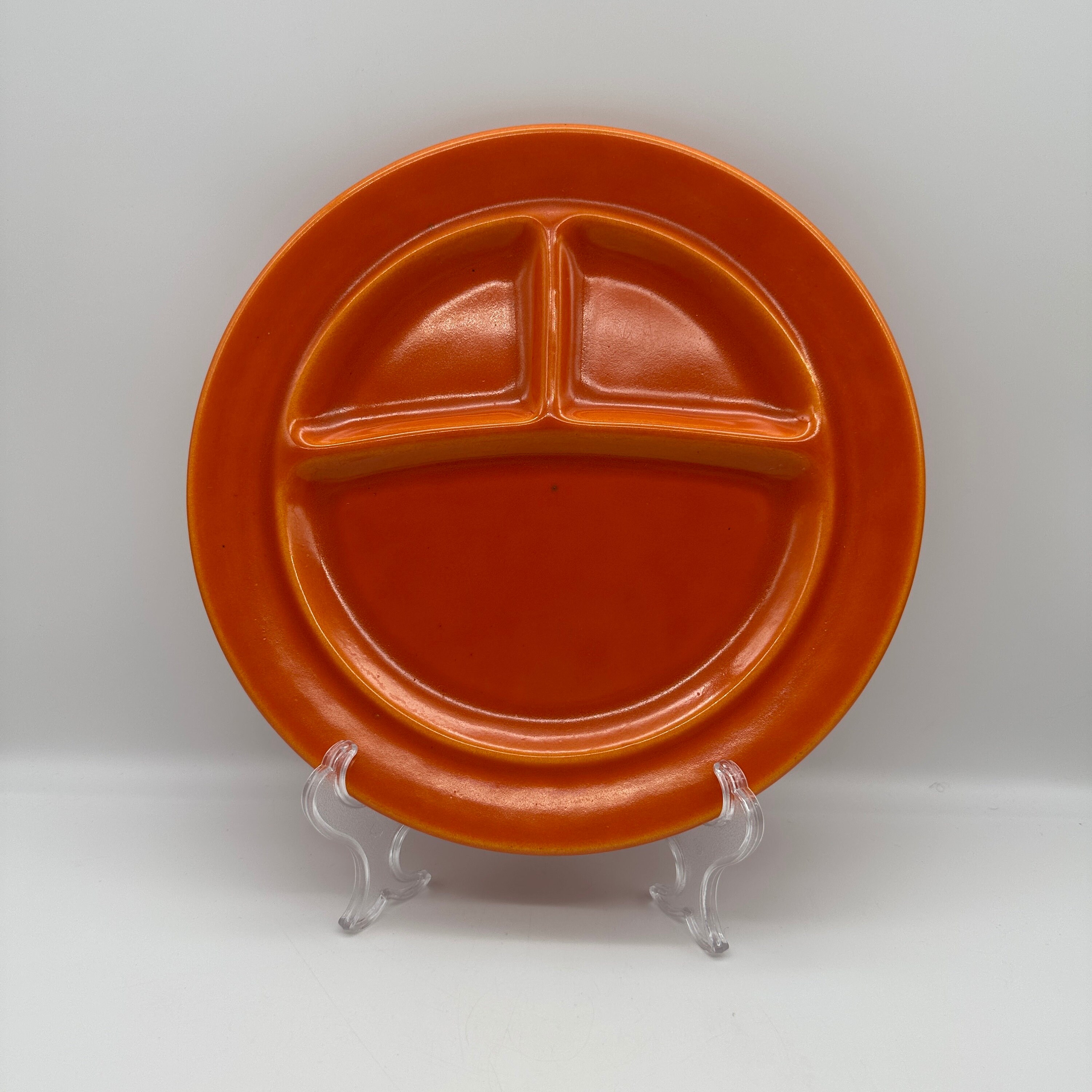 Uranium Glaze California Pottery Grill Plate/divided Plate, Vintage - Etsy