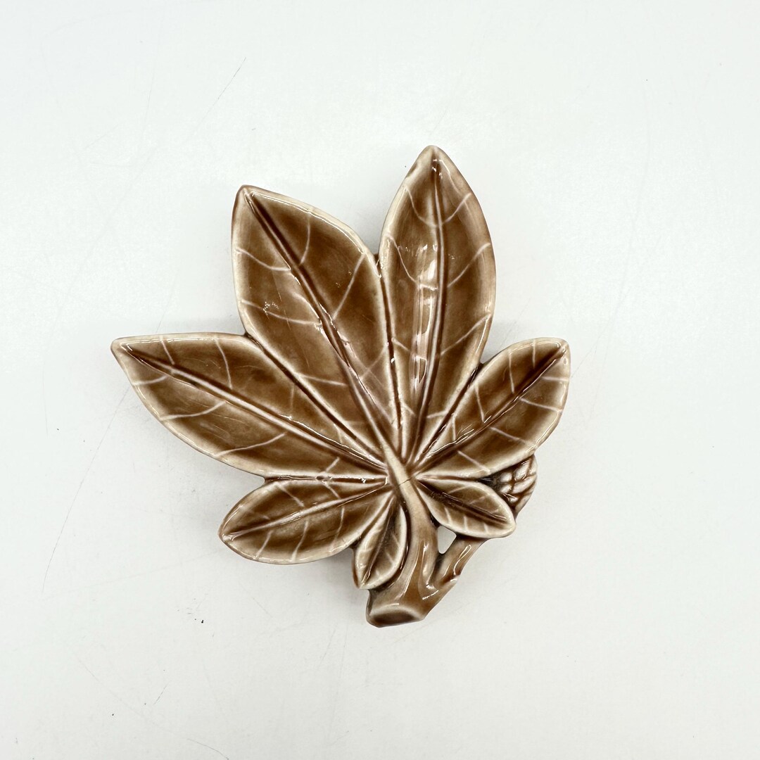 Wade Made in England Glazed Ceramic Maple Leaf Trinket Dish - Etsy