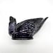 Boyd Art Glass Salt Cellar, Bird and Berry, Amethyst Black Glass - Etsy